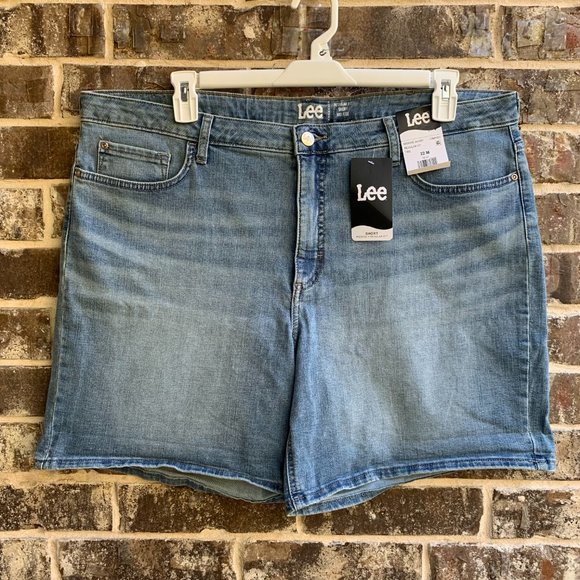 Lee | Shorts | Lee Womens Mid Rise Regular Fit Denim Jean Shorts Blue ...